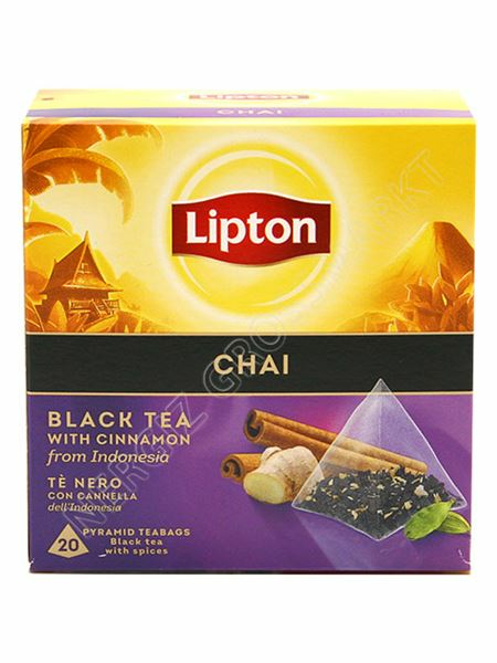 Lipton Black Tea with Chai Cinnamon/ Musta Tee 20 pussia 34g - Elatukku ...